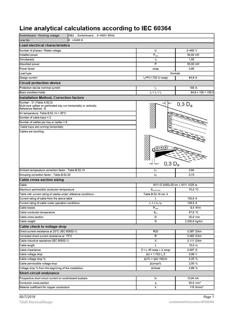 Iec - Examples - DB2 - Circuit 8 Line Analytical Calculations IEC60364 ...