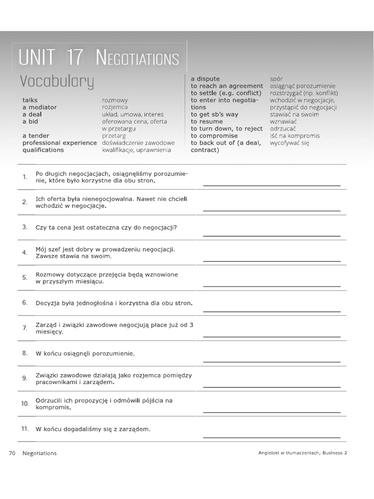 Angielski W Tłumaczeniach U17 | PDF