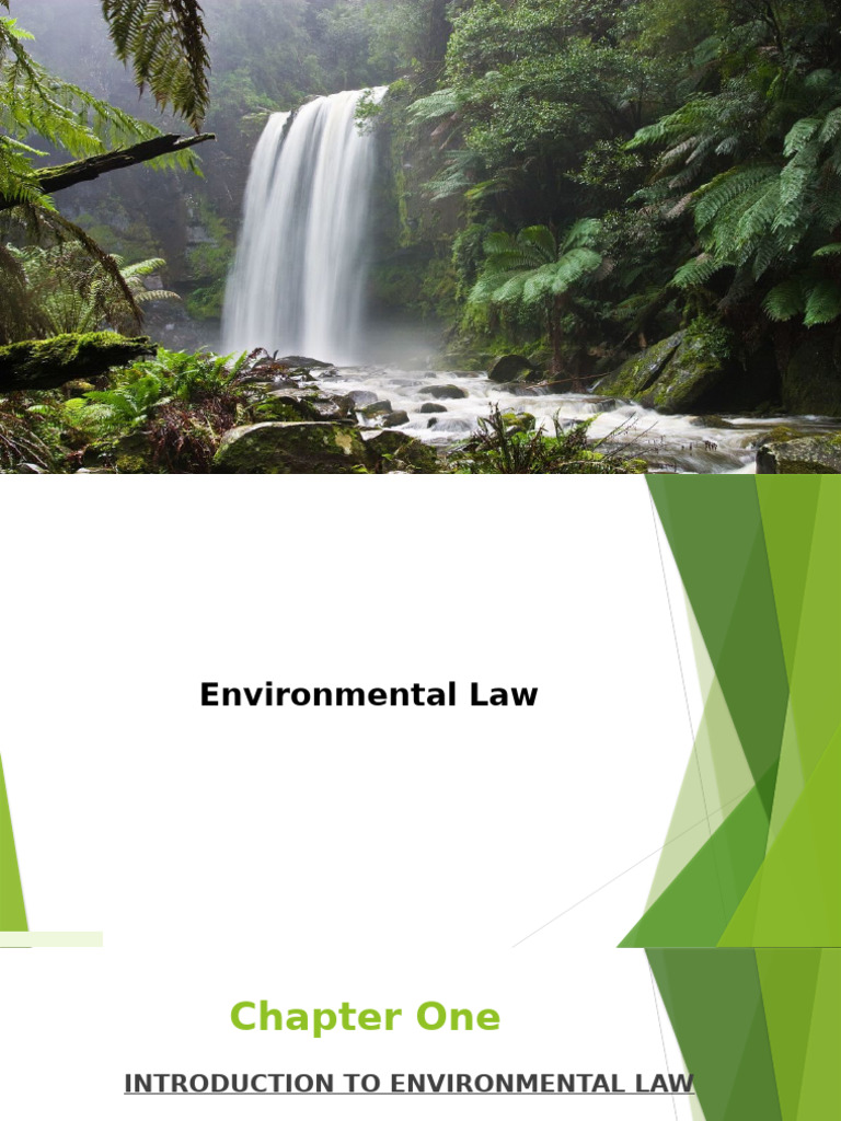 Introduction to Environmental Law | PDF | Legal Remedy | Environmental Law