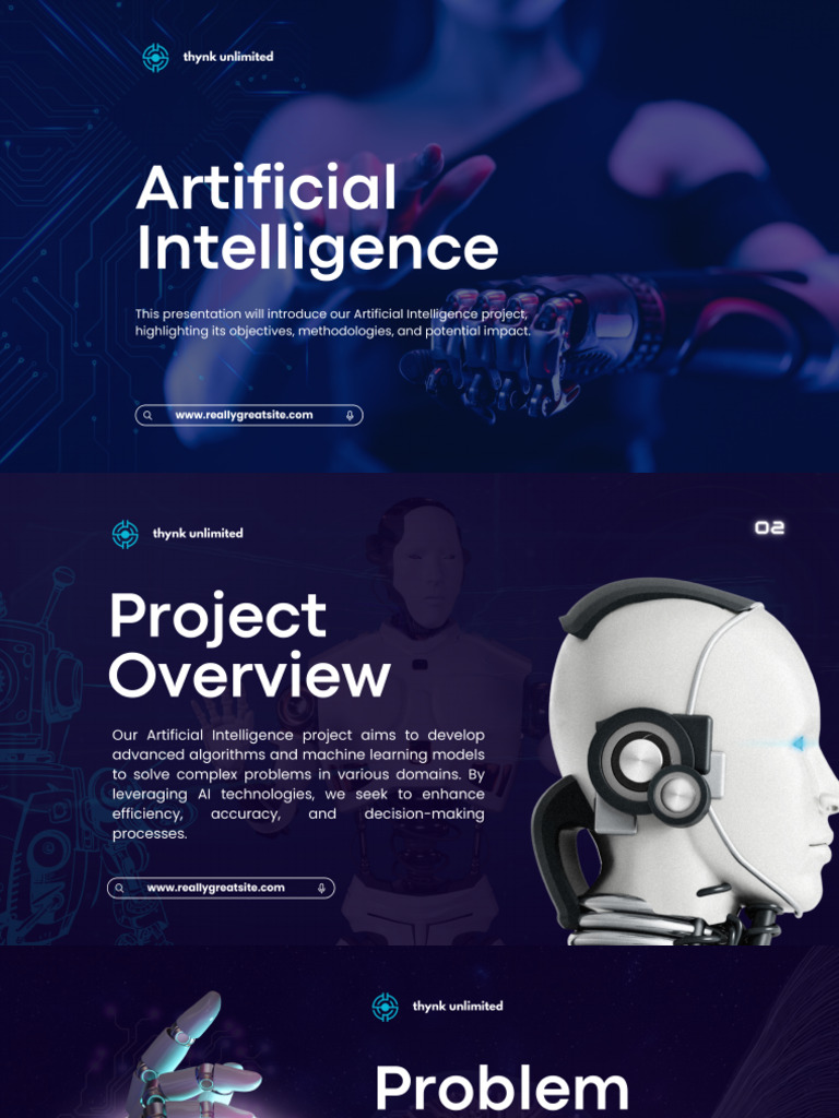 Purple Futuristic Modern Artificial Intelligence Project Presentation | PDF