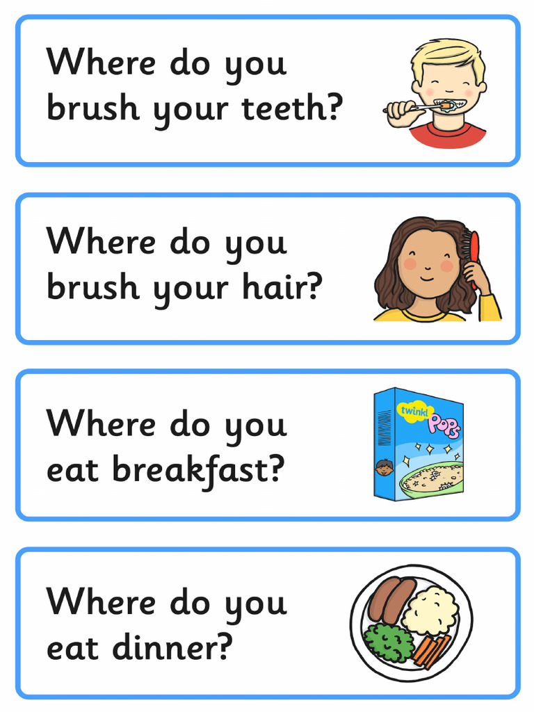 T S 2875 50 Where Question Cards | PDF