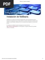 Manual de Instalación de NetBeans y JDK | PDF | Frijoles Netos | Aplicaciones y software