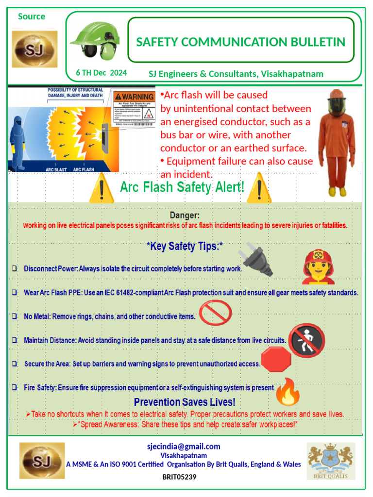 6th Dec 2024 -Arc Flash Bulletin | PDF