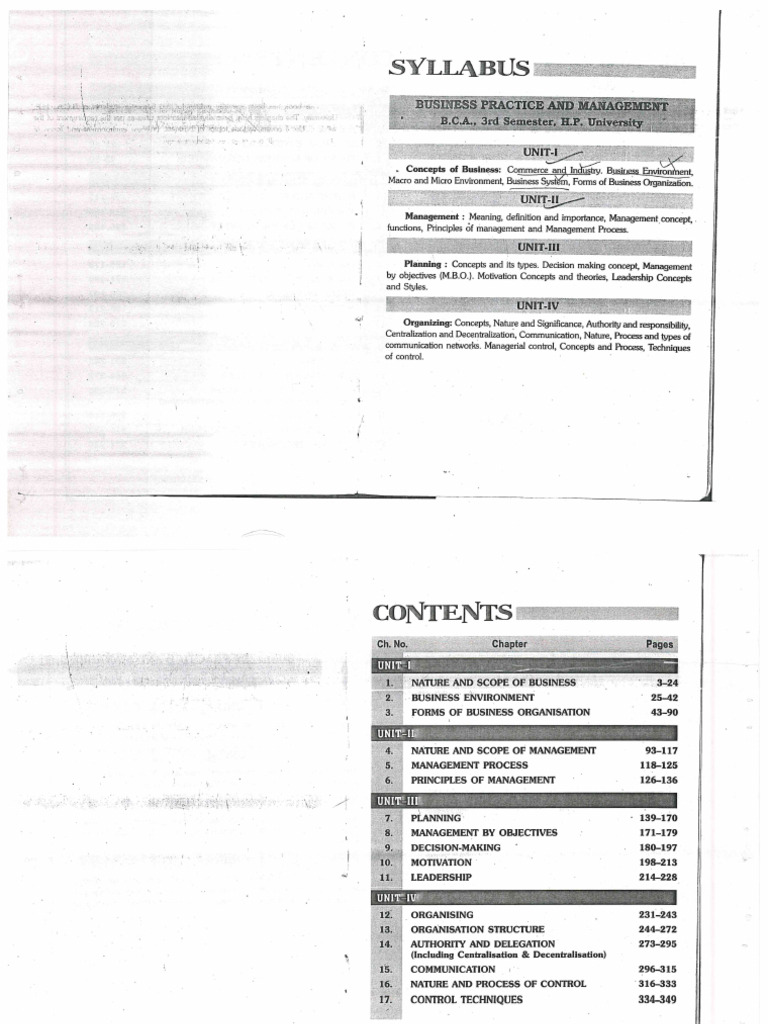 Business Practice, Managment BCA 302 | PDF