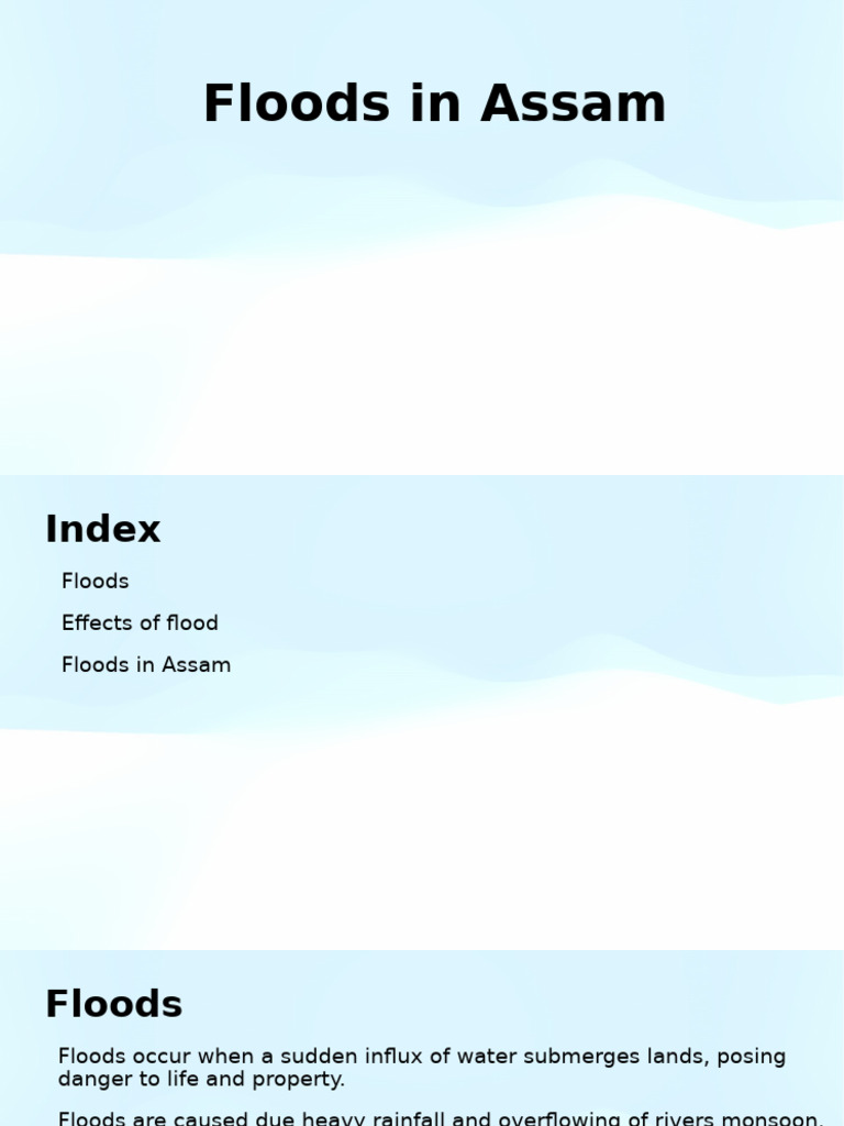 Assam Floods: Causes and Impact | PDF