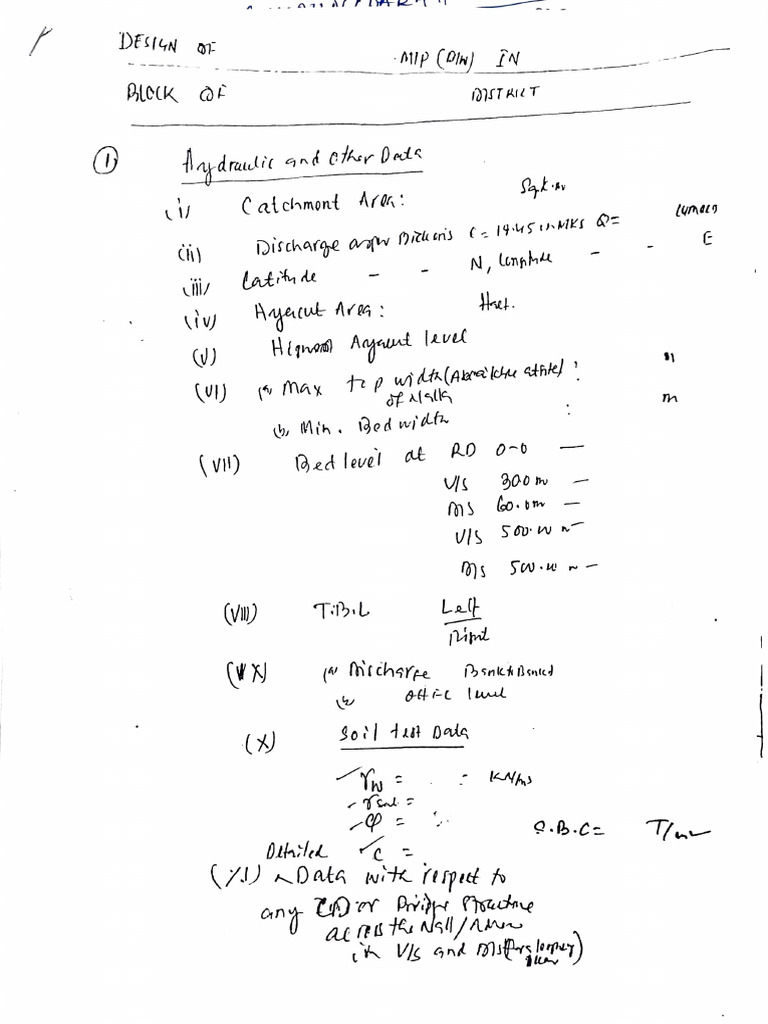 Checkdam Format | PDF