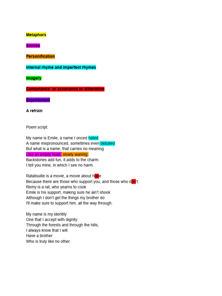 Exploring Identity Through Poetry | PDF