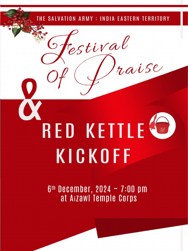 Festival of Praise 2024 Red Kettle | PDF