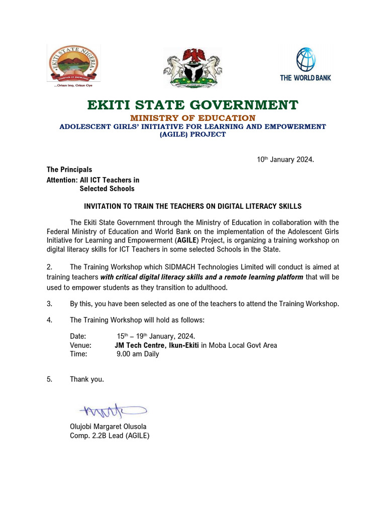 AGILE DIGITAL TRS TRAINING INVITATION | PDF