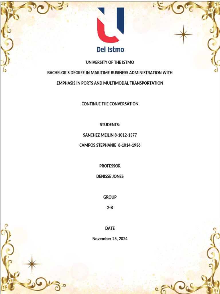 Continue The Conversation Act3 | PDF