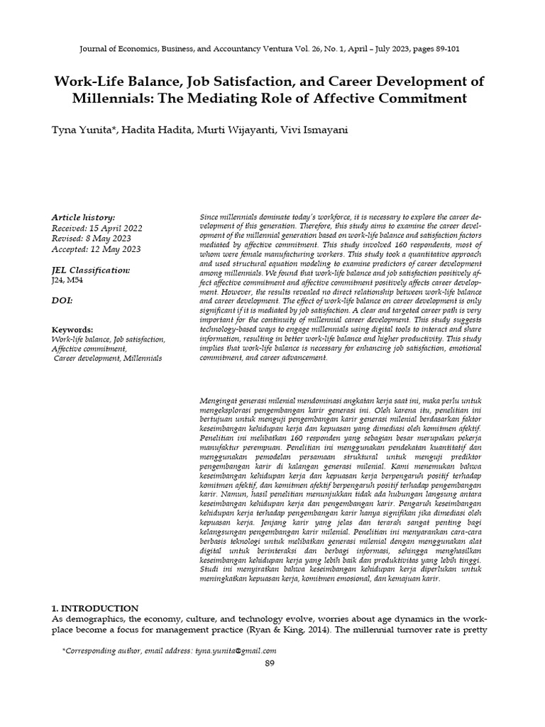 578312583 | PDF | Job Satisfaction | Millennials