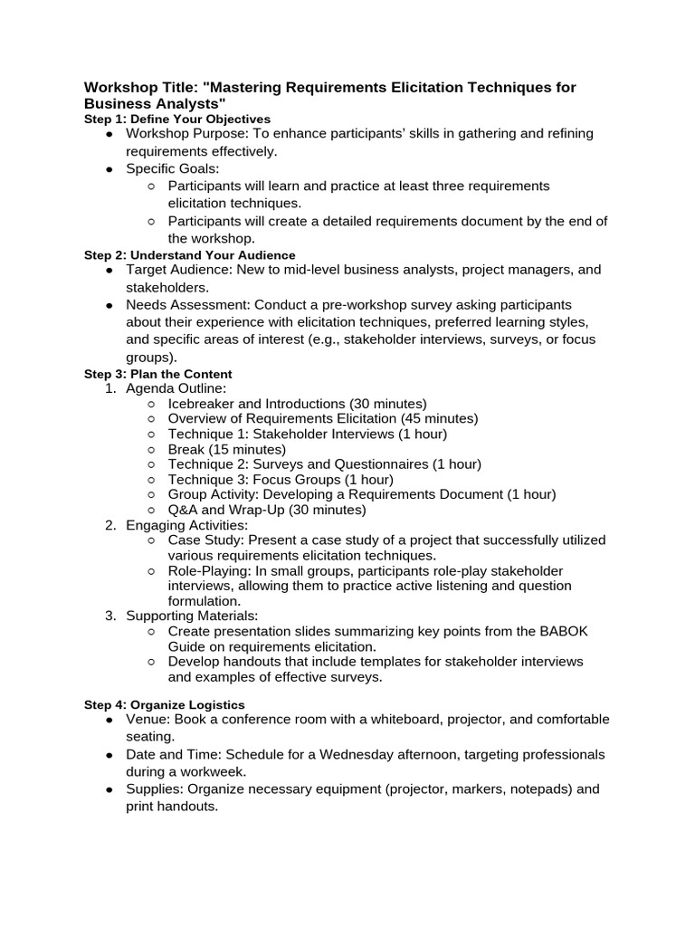 Workshop example | PDF | Cognition | Learning