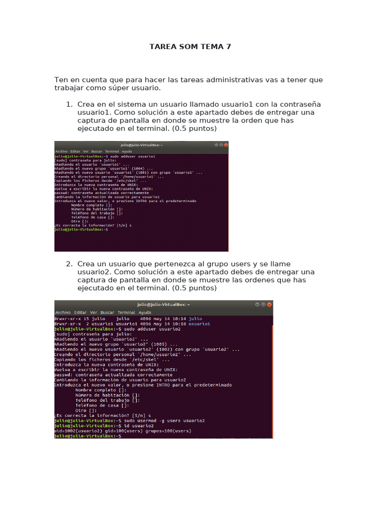 Tarea Som Tema 7 | PDF | Archivo de computadora | Lenguaje de escritura