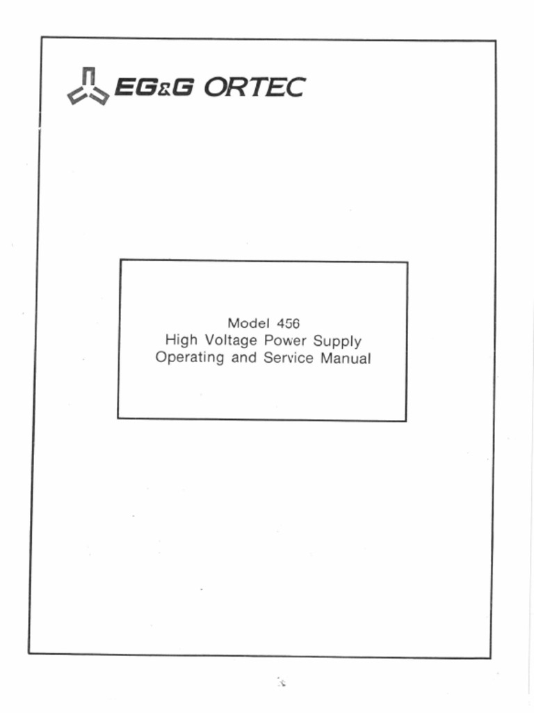 Ortec 456 | PDF