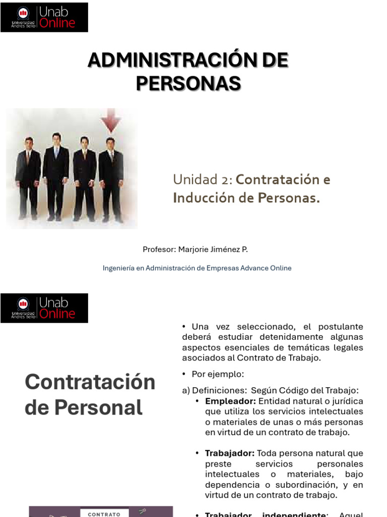 Contratación e Inducción Laboral | PDF | Derecho laboral | Gestión de ...