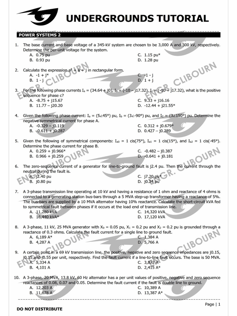Ee 32 Power System Analysis 2 | PDF