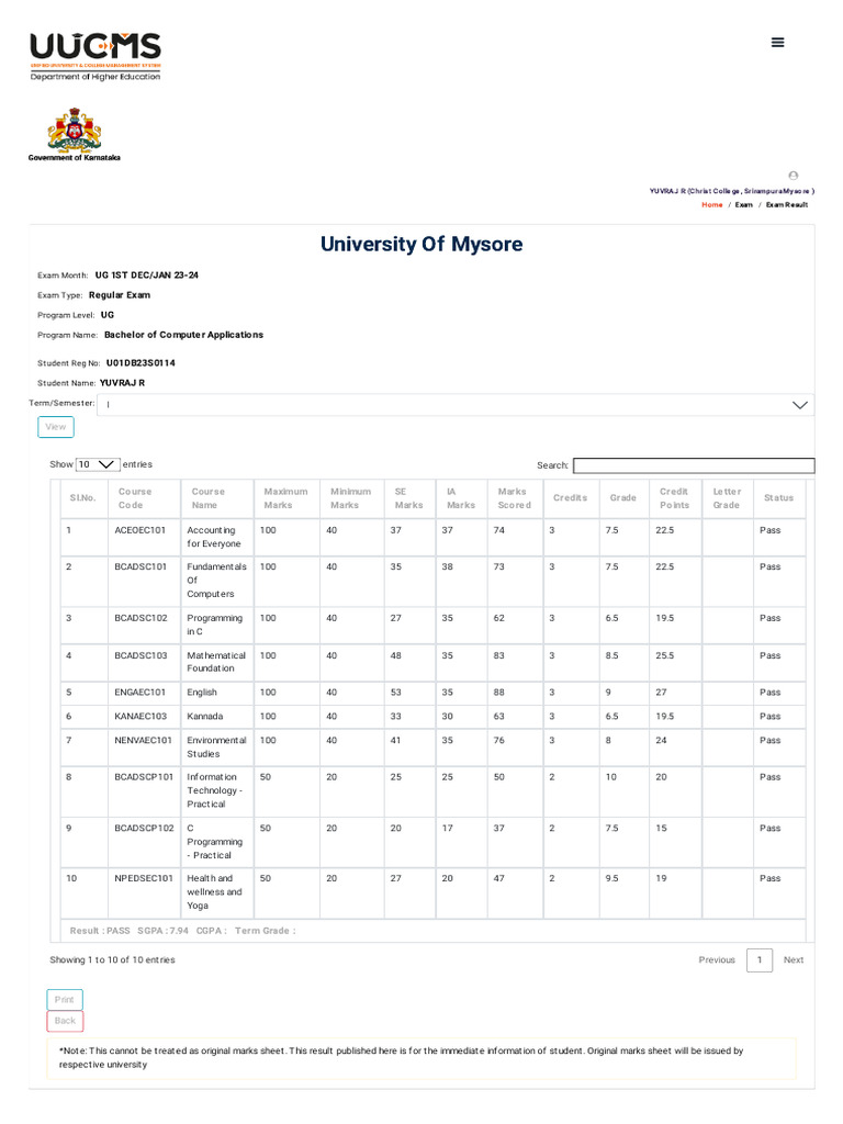 UUCMS - Unified University College Management System | PDF