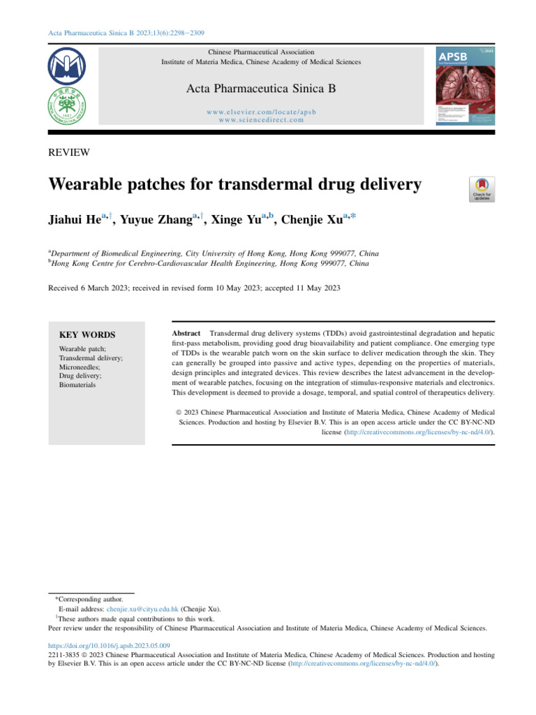 transdermal patches | PDF | Topical Medication | Epidermis