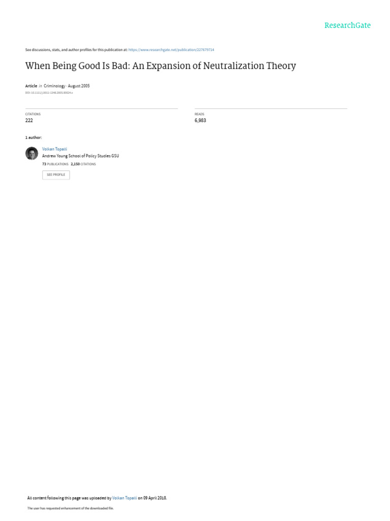 When-Being-Good-Is-Bad-An-Expansion-of-Neutralization-Theory | PDF ...