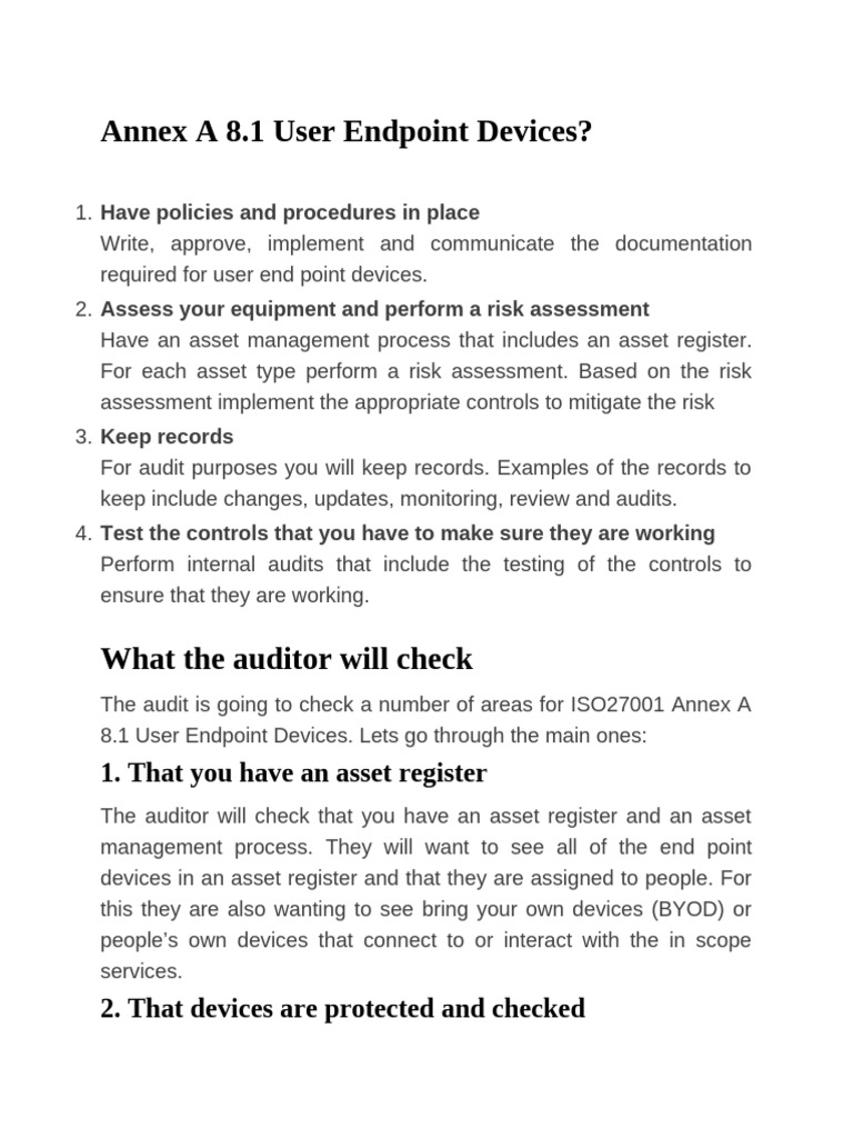 Annex A Controls | PDF | Audit | Password