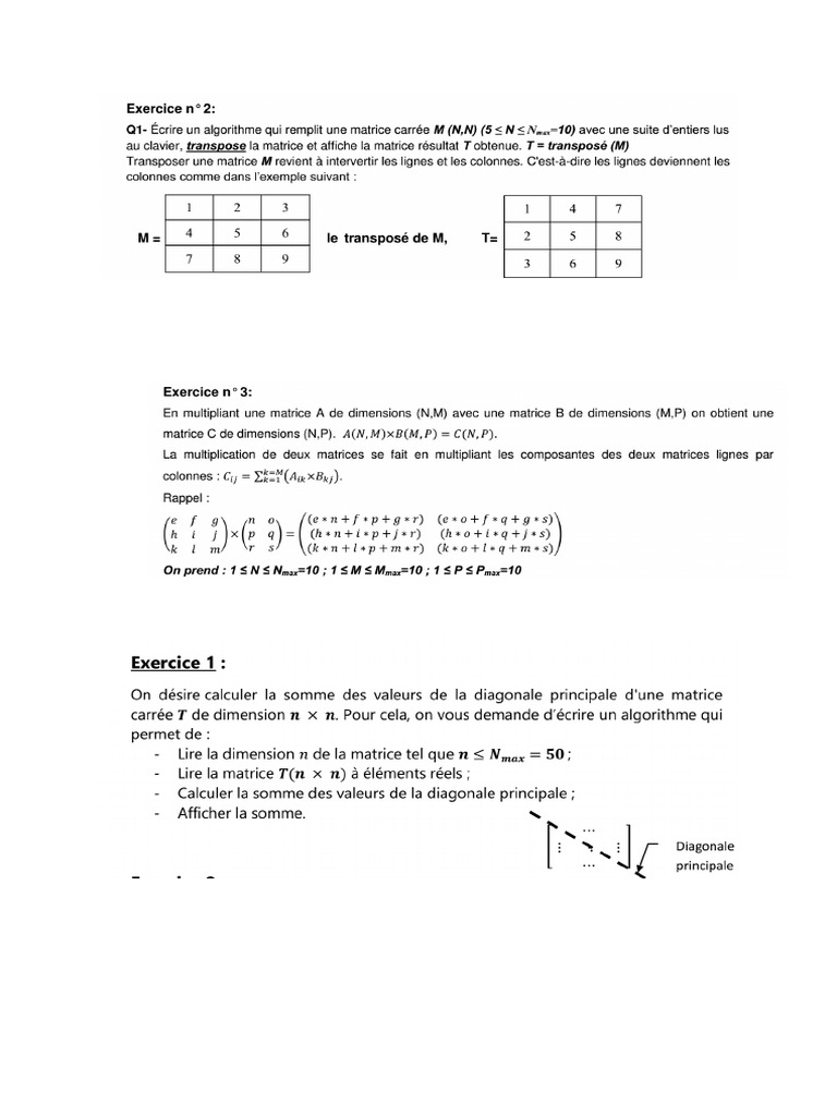 EXERCICES | PDF