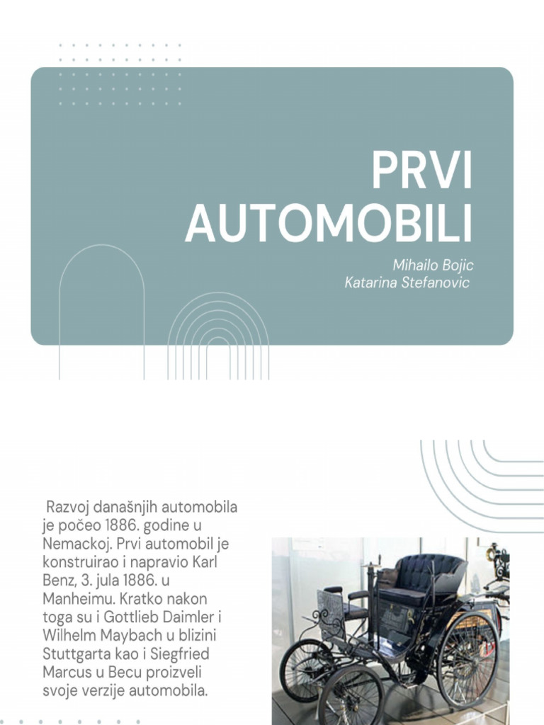 Prvi Automobil | PDF