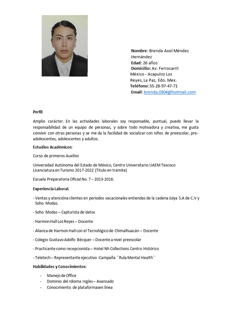 Curriculum Vitae_Brenda 2024 | PDF