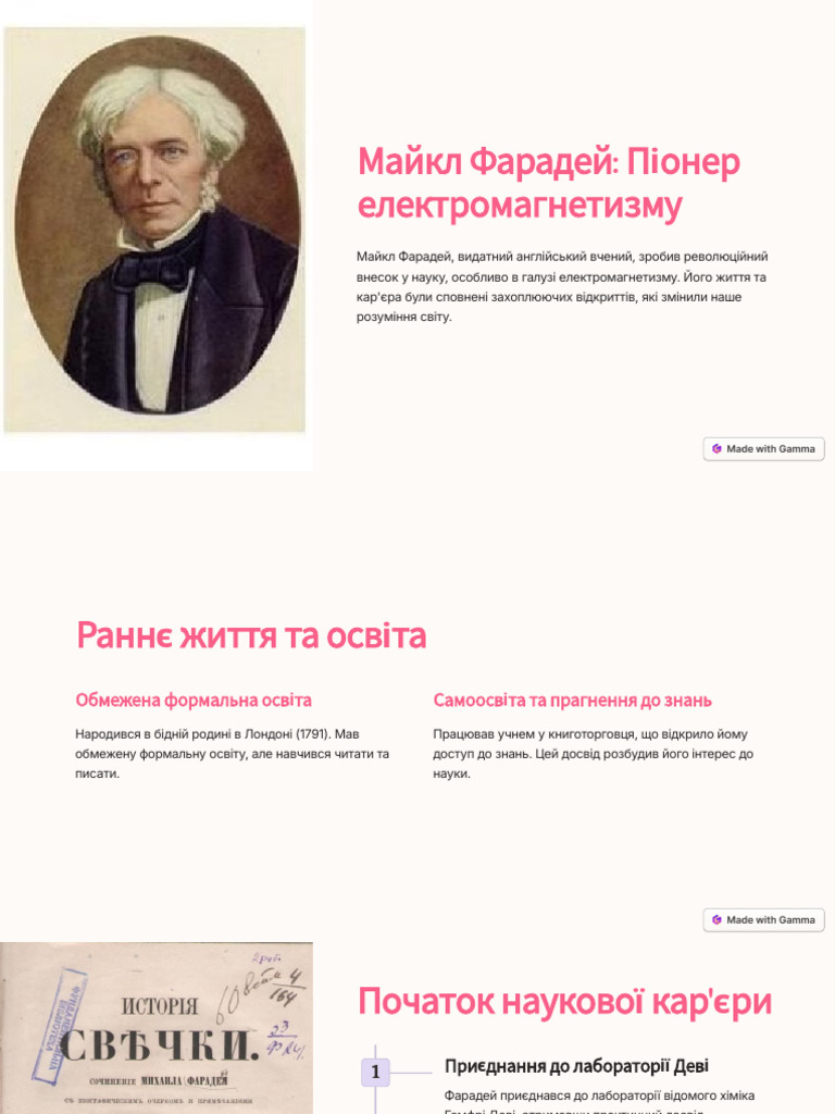 Majkl Faradej Pioner Elektromagnetizmu | PDF