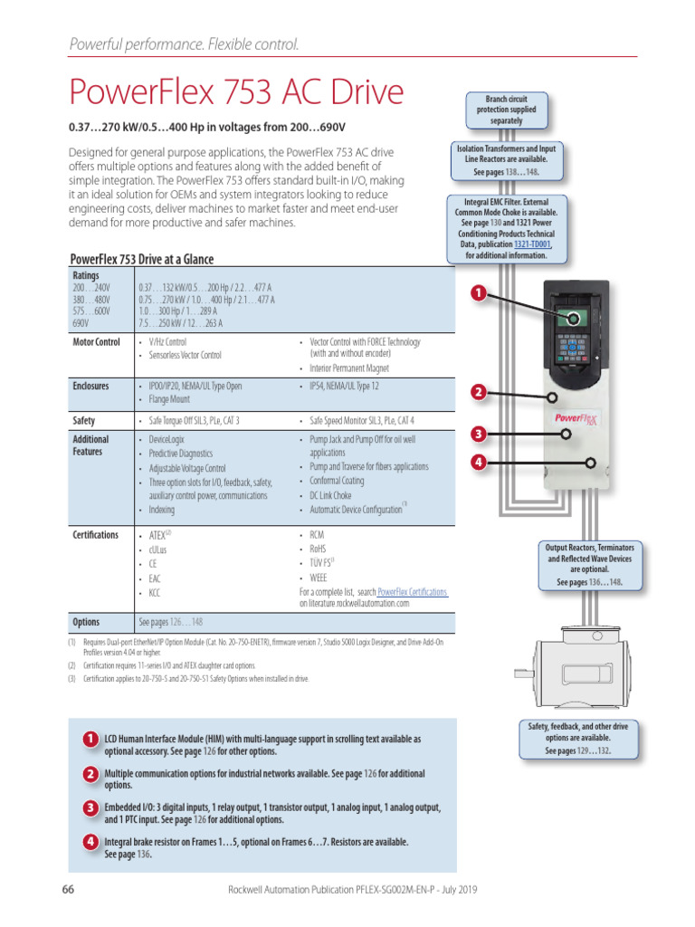 RA PowerFlex 753 Selection Guide | PDF | Electrical Engineering | Computer Engineering