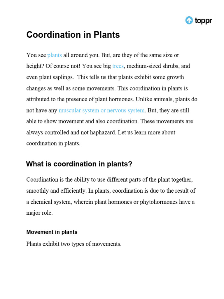 Class 10 Science Chapter 7 Control and Coordination Revision Notes ...