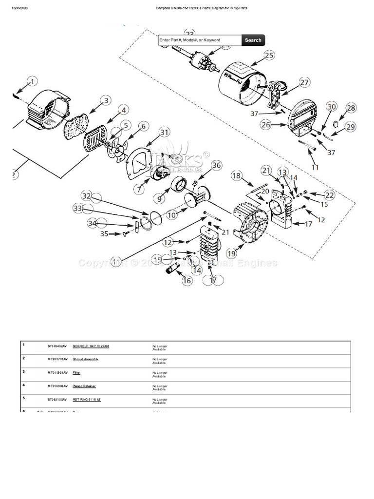 Campbell Hausfeld Power Pall Parts Diagram Parts | PDF