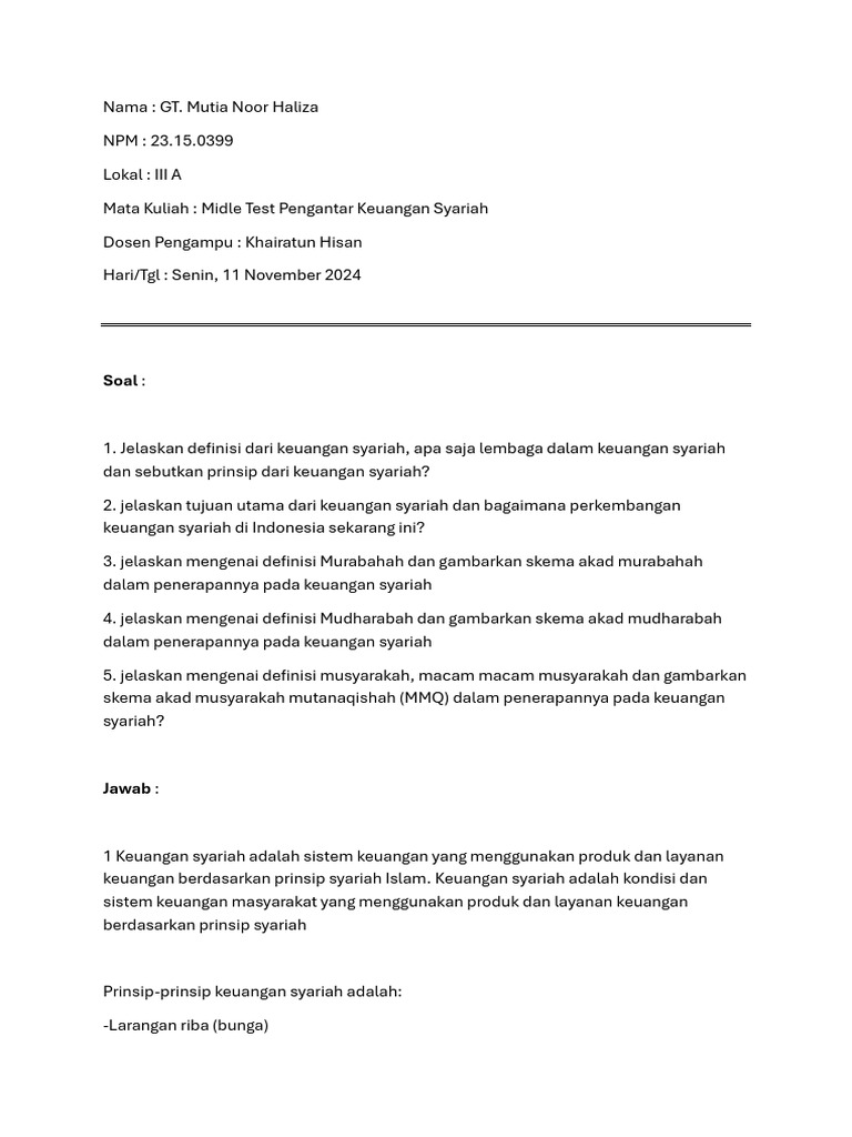 Tugas Gt Mutia Nor Haliza | PDF