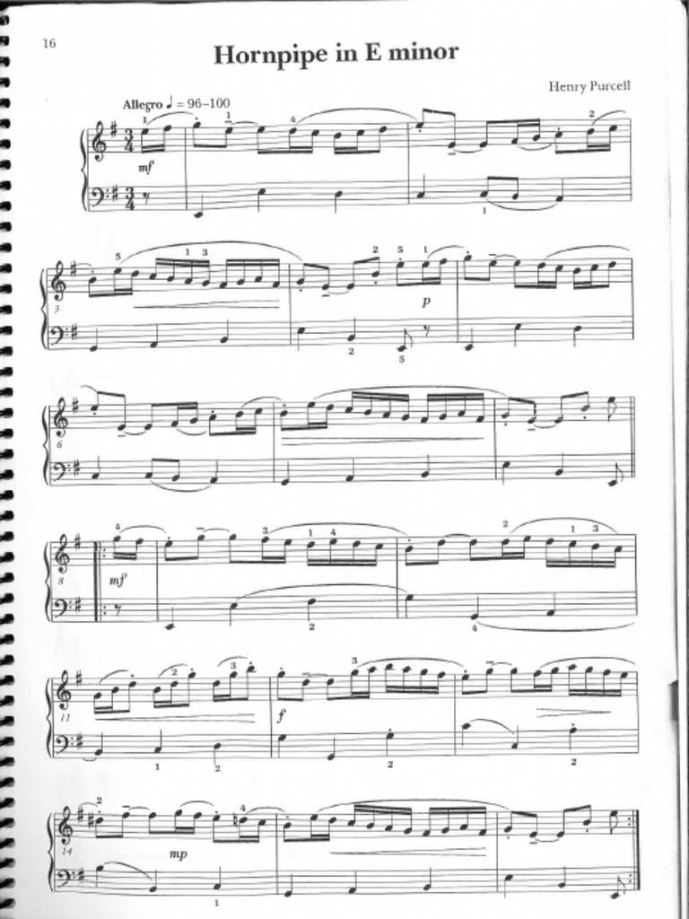 Hornpipe in E minor | PDF