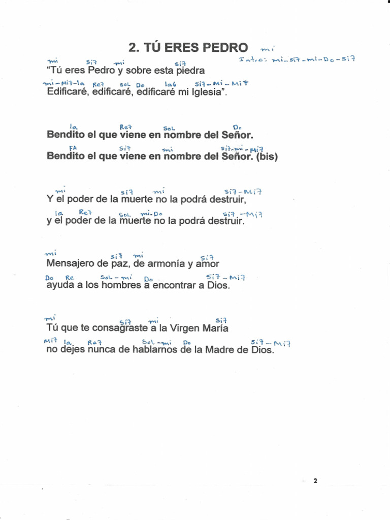 2. TÚ ERES PEDRO | PDF