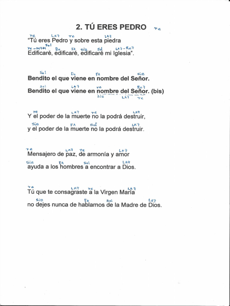 2.1 Tú Eres Pedro | PDF