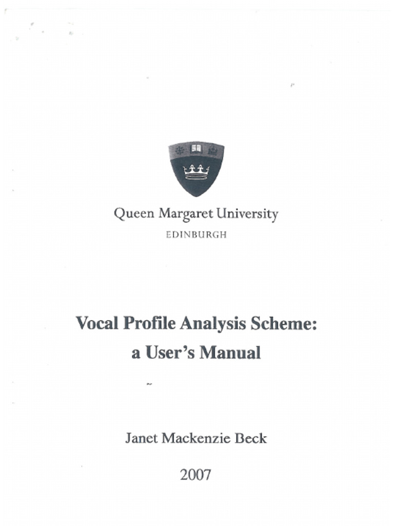 Mackenzie Beck (2007) VPA User Guide | PDF