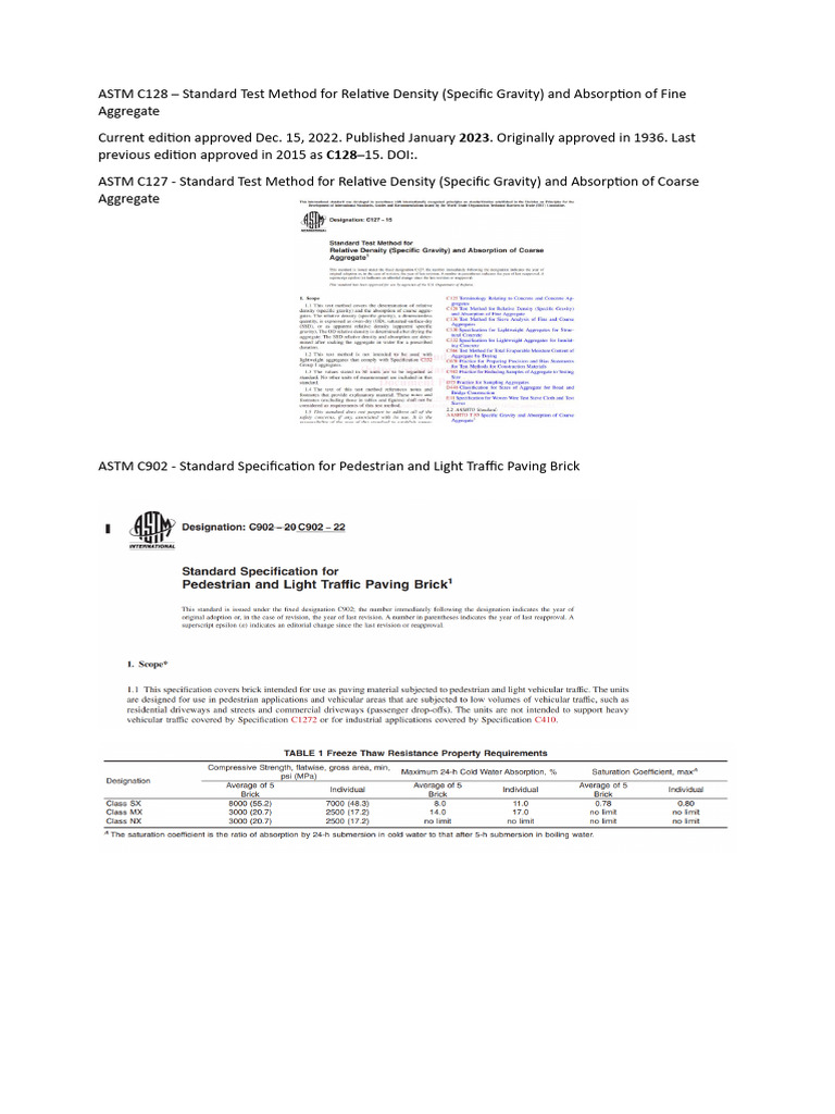 Astm Standards | PDF