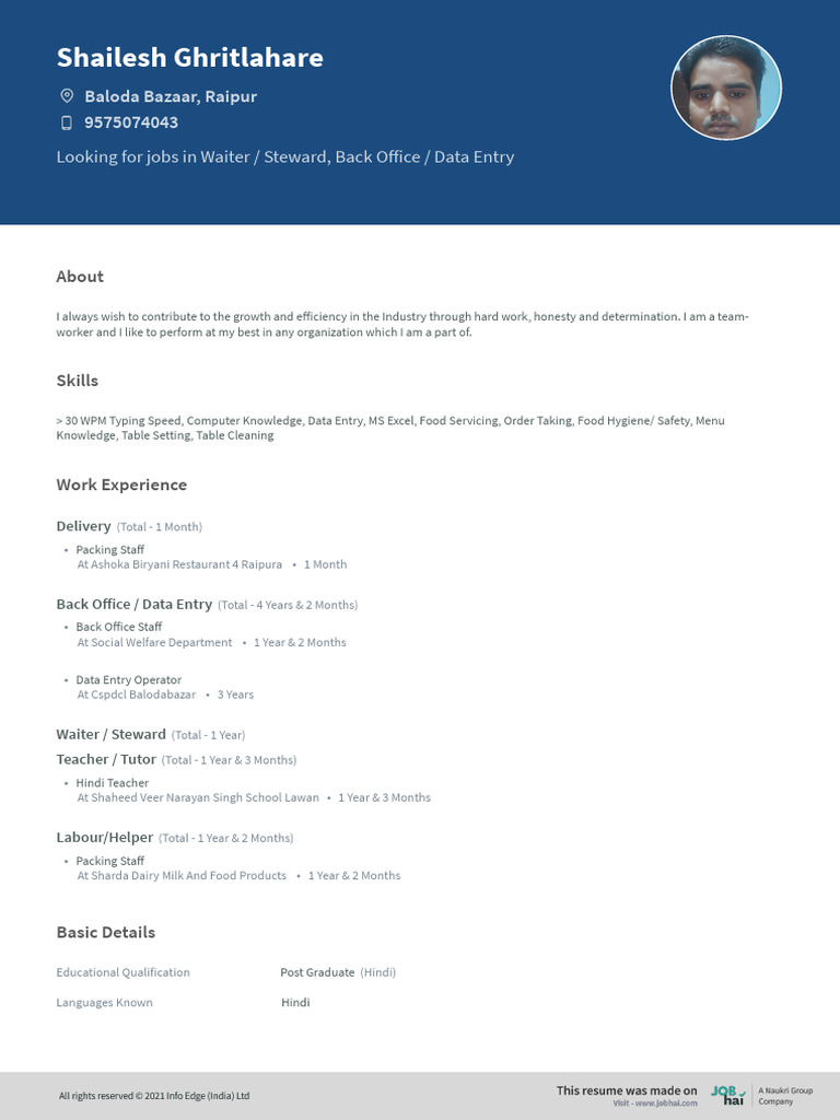 Shailesh Ghritlahare CV | PDF