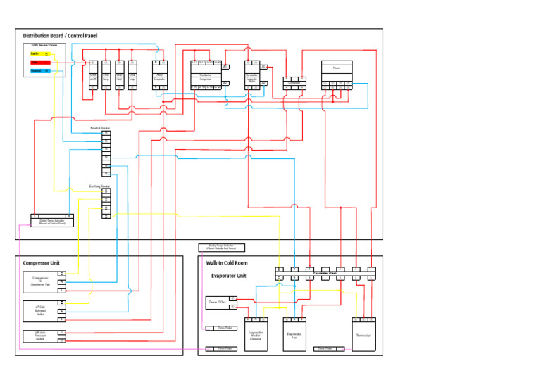 Walk-In Freezer (Wiring Diagram) | PDF | Thermodynamics | Engineering ...