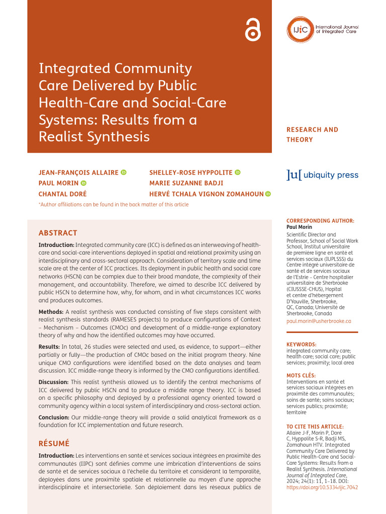 Exemple Realist Synthesis | PDF | Systematic Review | Social Exclusion