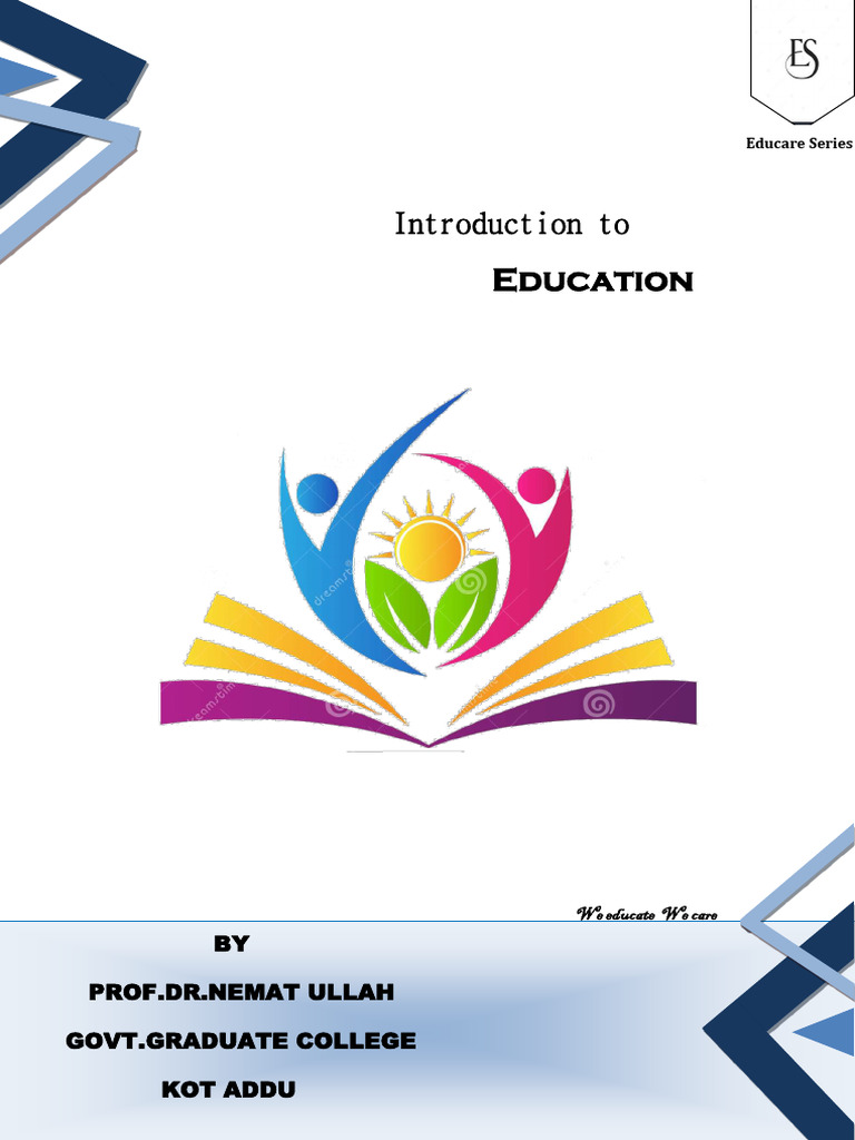 Intro To Education | PDF | Philosophy Of Education | Curriculum