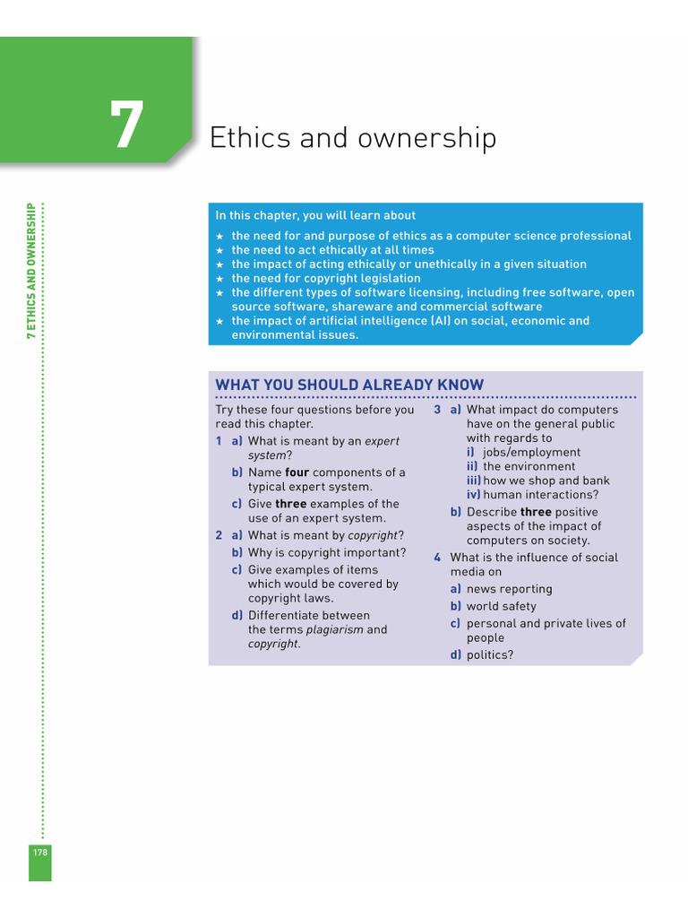 Computer ethics - handout | PDF