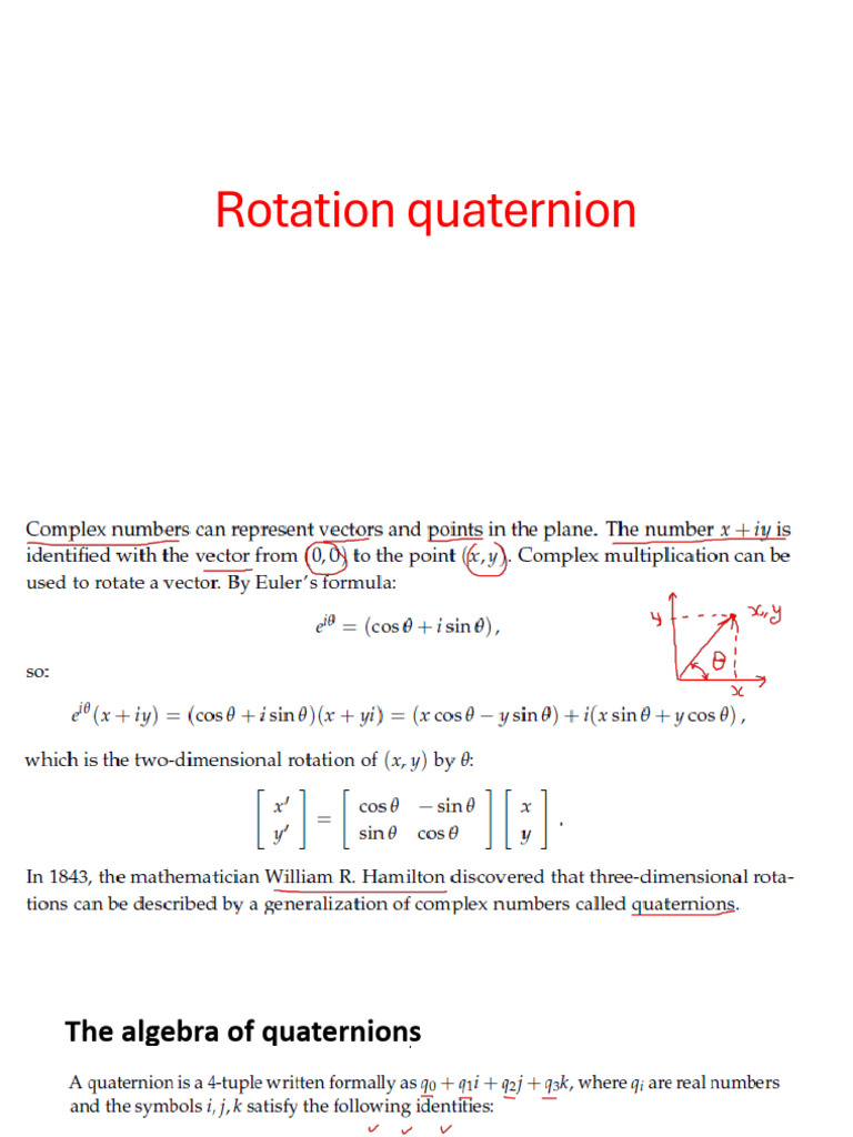 Rotation Quaternion Ppt Pdf