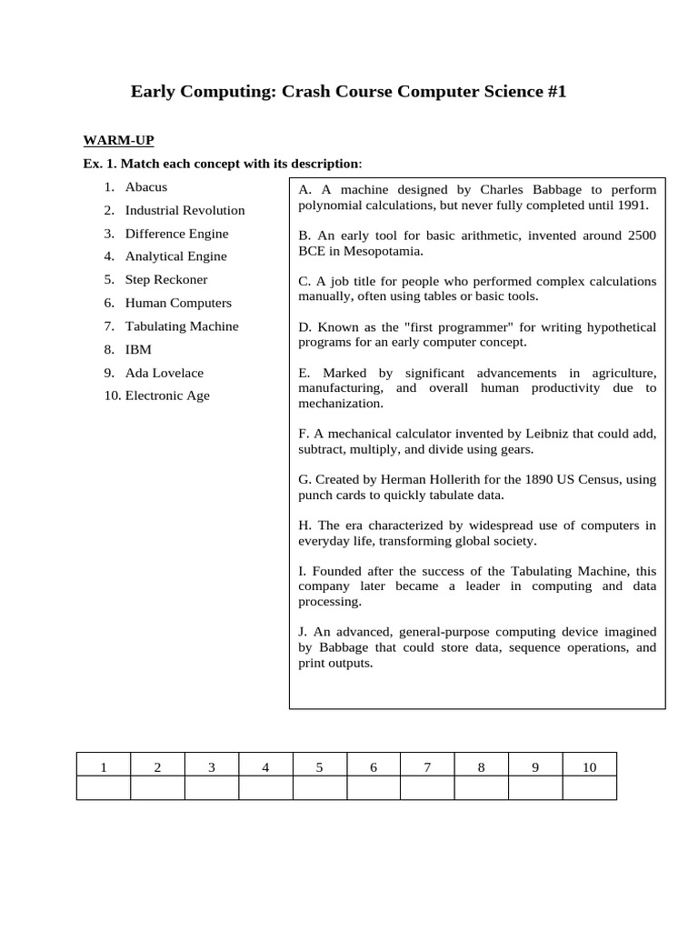 Early Computing Crash Course Computer Science part 1 | PDF | Computing | Engineering