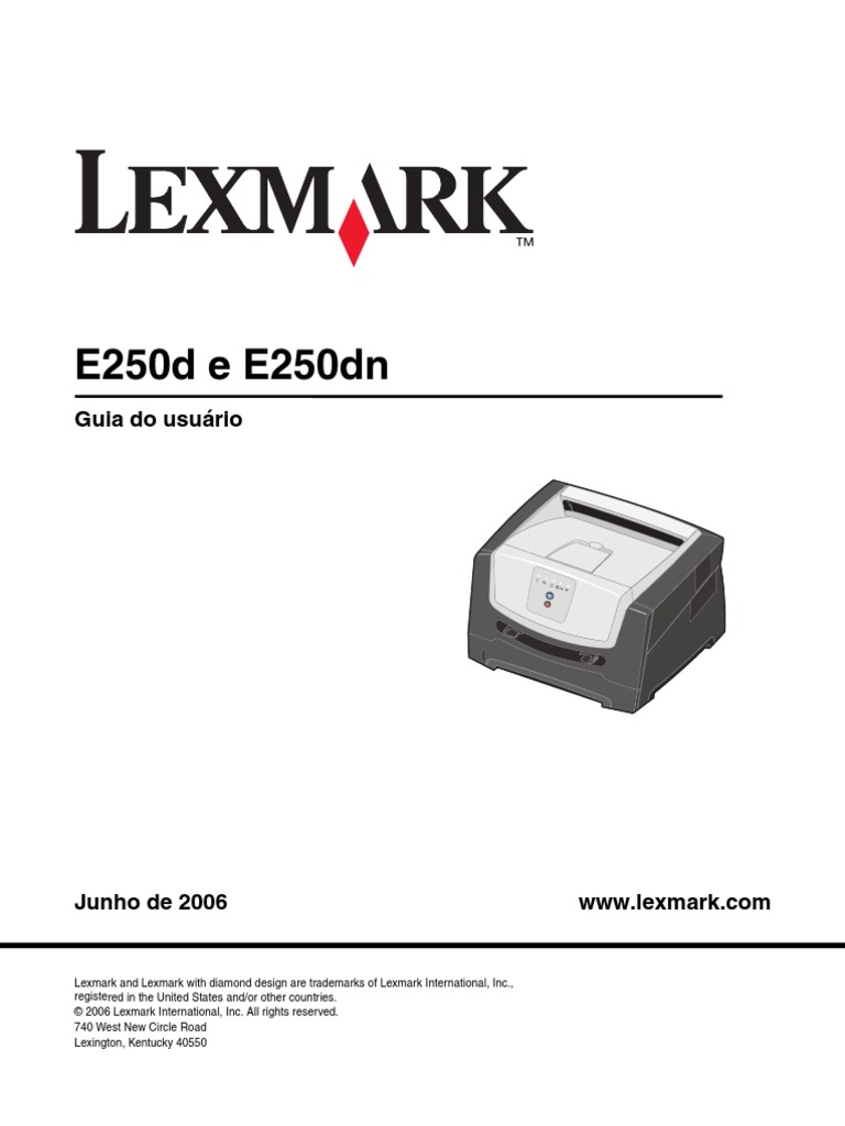 Manual Lexmark E250DN | PDF | Printer (Computing) | Printing