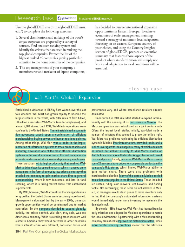 Walmart-Strategy | PDF | Walmart | Retail