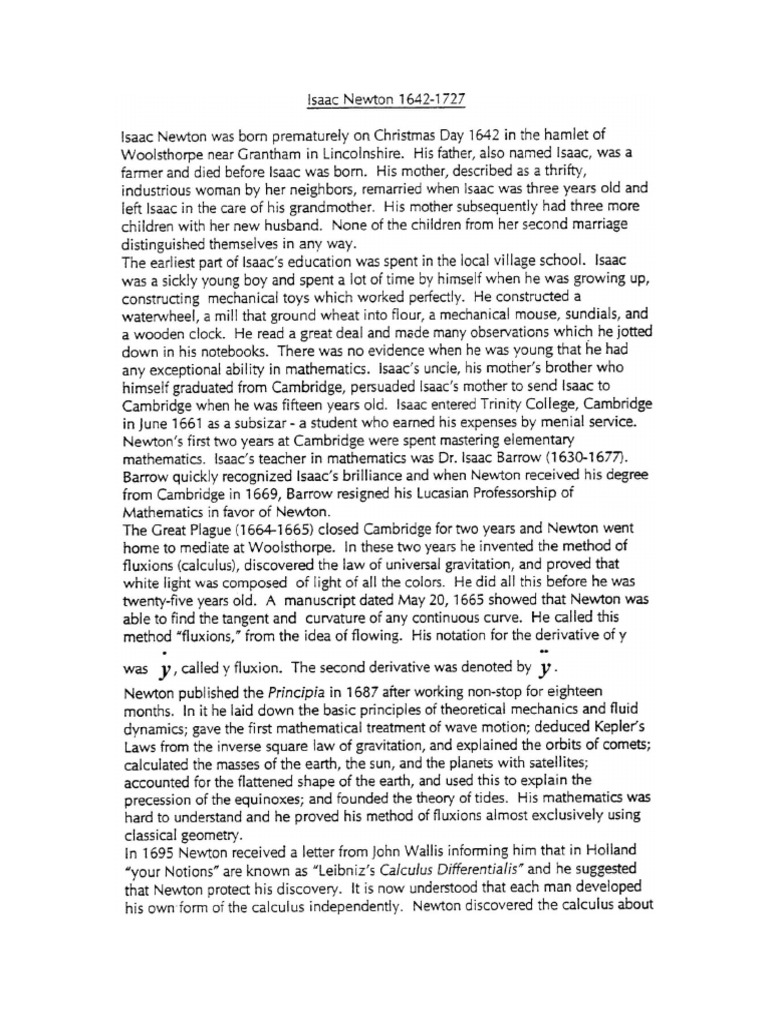 Who Invented Calculus | PDF