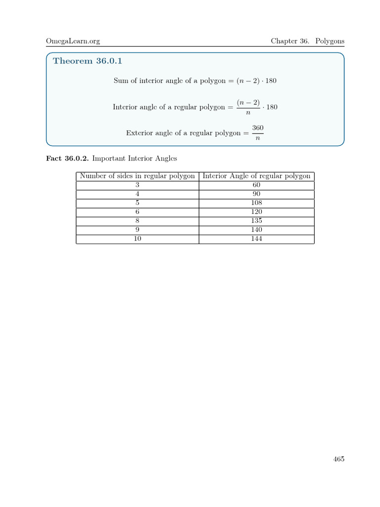 Chapter 36. Polygons | PDF | Area | Triangle