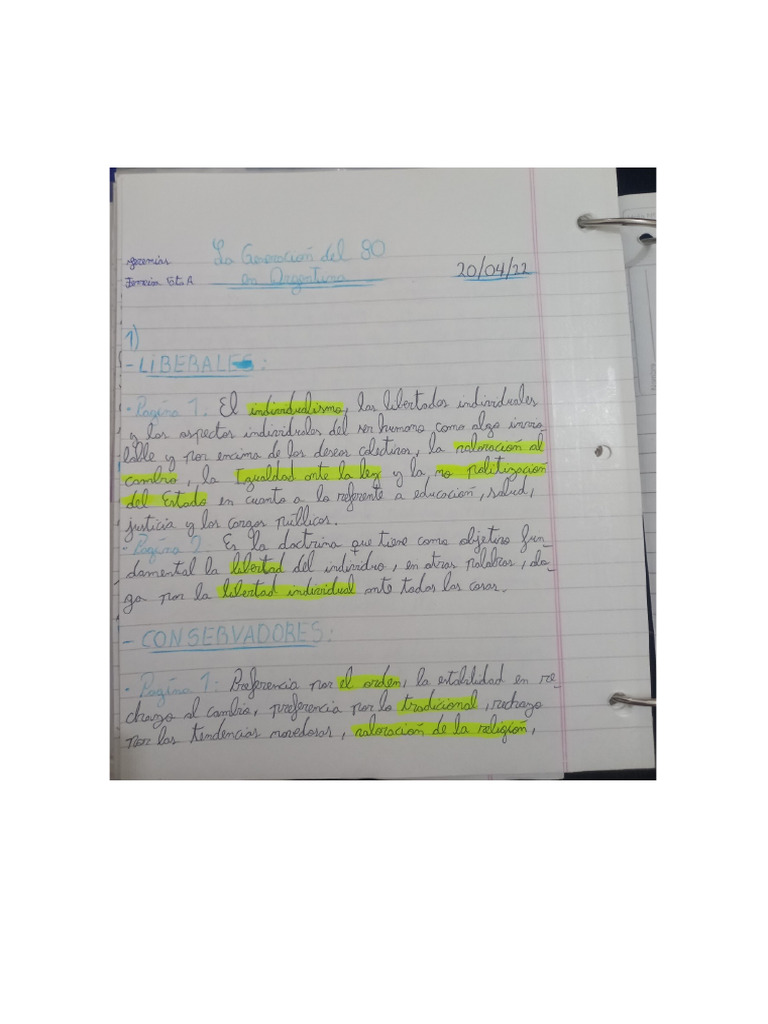 La Generación Del 80 en Argentina | PDF