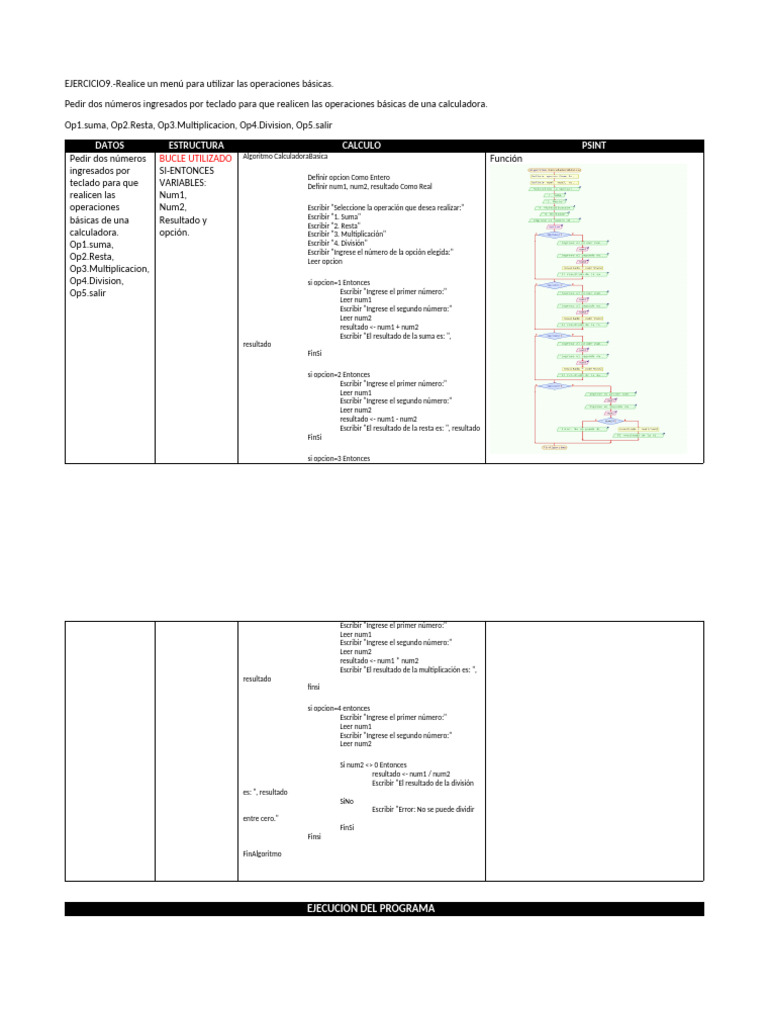 Ejercicio 9-10. | PDF | División (Matemáticas) | Multiplicación